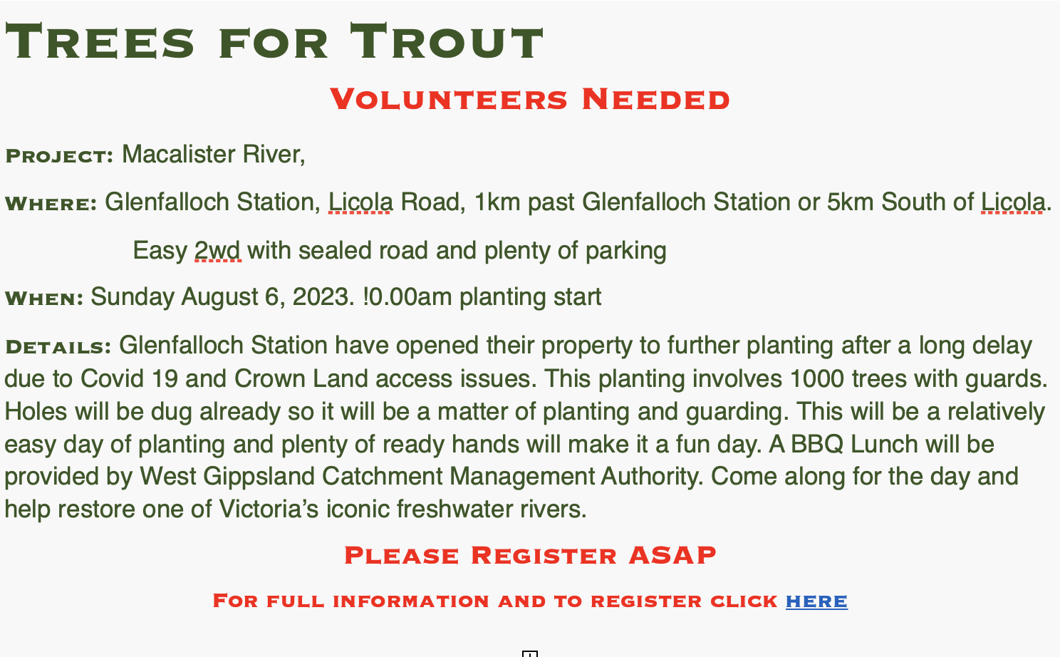 Macalister River - Australian Trout Foundation